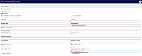 Automation V3 Defining A Namespace Prefix On A Connection Provar Documentation