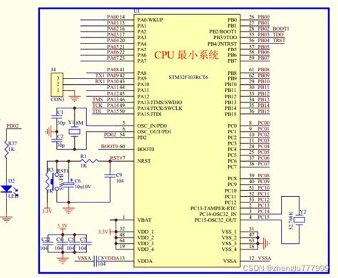 stm32f103rct6点亮led灯 stm32f103rct6最小系统板点亮 csdn博客