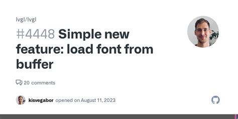 Simple New Feature Load Font From Buffer · Issue 4448 · Lvgllvgl