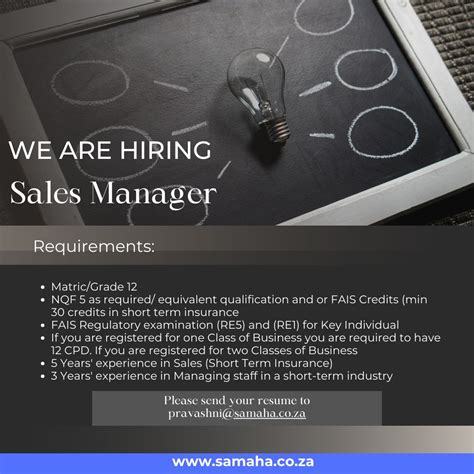 Samaha Consulting On Linkedin Salesmanager Re5 Re1 Fais Shortterminsurance