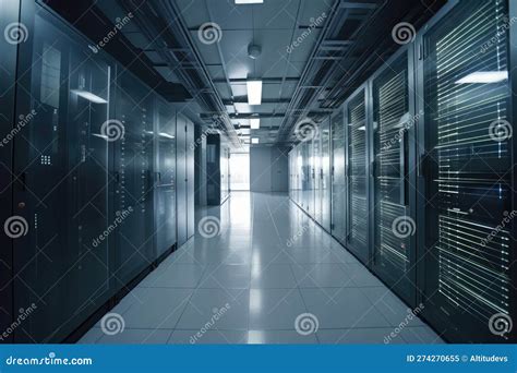 High Tech Storage Data Center With Advanced Systems And Technologies
