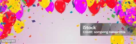 보라색 풍선 노란색 및 색종이 달린 그랜드 개막식 소매 쇼핑 또는 블랙 프라이데이 프로모션 스타일 가위에 대한 스톡 벡터 아트 및 기타 이미지 Istock