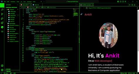Ankit Sahu On Linkedin Made My First Portfolio Website Just A Basic