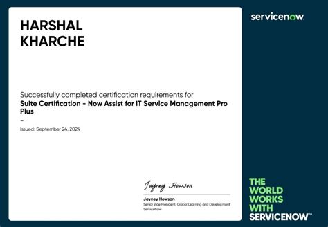 I Am Thrilled To Share That I Have Successfully Completed Servicenow Genai Itsm Pro Plus And 3×