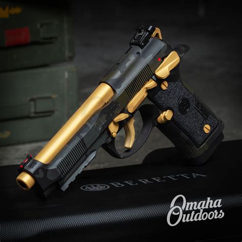 Beretta 92x Performance Black Multicam And Gold Barrel Accents