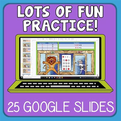 Input Output Tables Rules And Equations Digital Activity Google