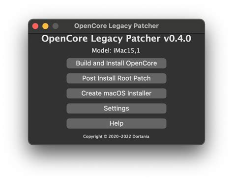 Releases Dortania OpenCore Legacy Patcher GitHub
