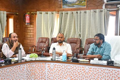 Steadfast Progress In Ladakh Commissioner Secretary Ajeet Kumar Sahu Conducts Extensive Tour To
