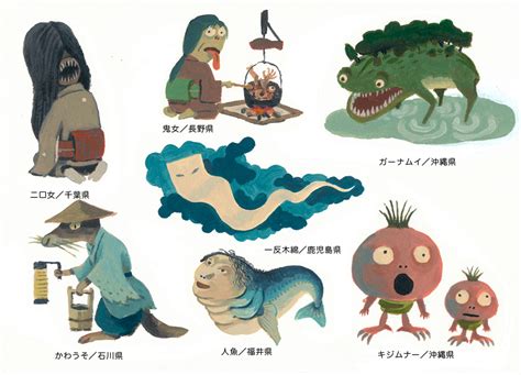 日本の妖怪をたくさん描きました。 後藤範行 【東京イラストレーターズ・ソサエティ（tis）】tokyo Illustrators Society