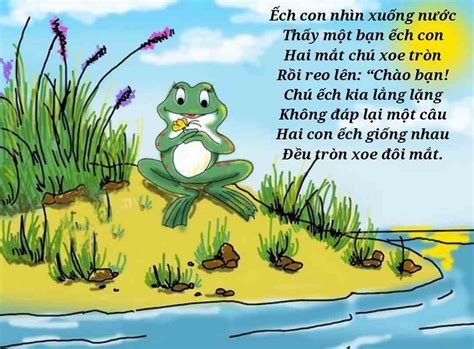Bài Thơ Ếch Con Và Bạn Nội Dung Hình Ảnh Giáo Án