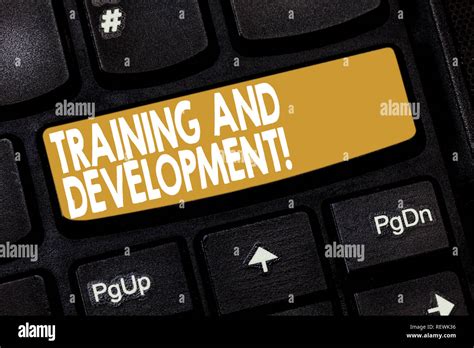 Word Writing Text Training And Development Business Concept For Constant Organizational