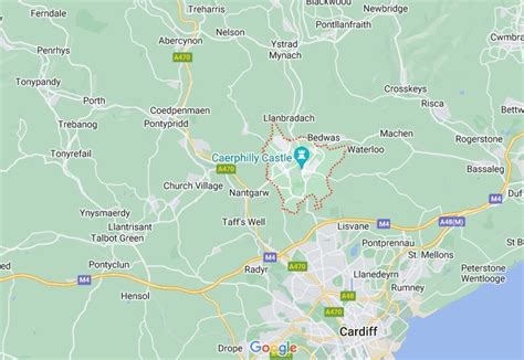 Where Is Caerphilly Town Wales Uk See Area Map And More