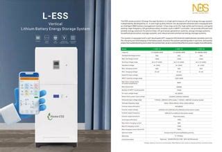 NBS Energy Storage Product Catalog PPT