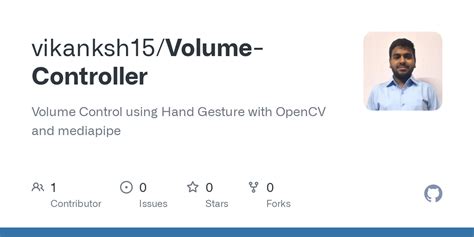 github vikanksh15 volume controller volume control using hand