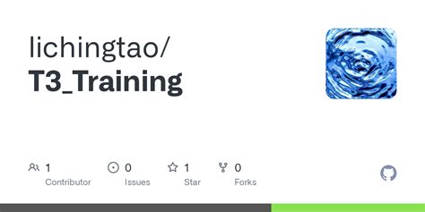 GitHub Lichingtao T3 Training