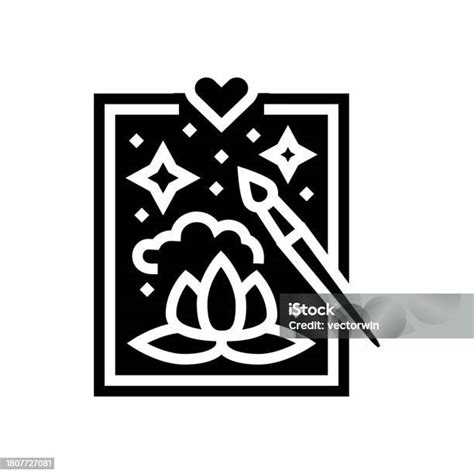 미술 치료 정신 건강 글리프 아이콘 벡터 일러스트 레이 션 Mental Wellbeing에 대한 스톡 벡터 아트 및 기타 이미지 Mental Wellbeing 낮