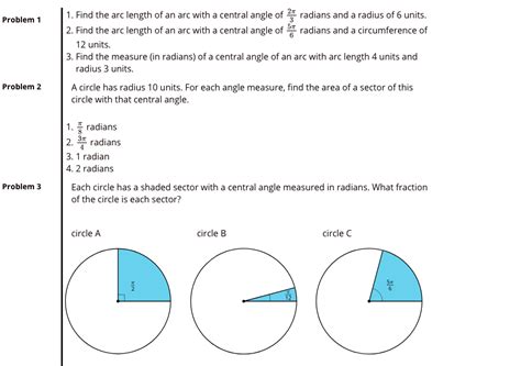 Solved Problem Find The Arc Length Of An Arc With A Chegg