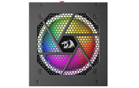 Fonte Redragon Rgps 750w Rgb 80 Plus Gold Pcie 50 Pfc Ativo Full