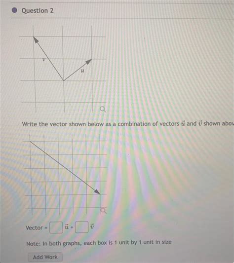 solved question 2 write the vector shown below as a