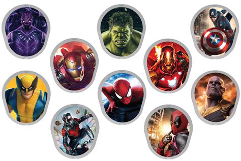 Dexcom G7 Transmitter Stickers Hero Dexcom Sticker 10 Count Glucomart
