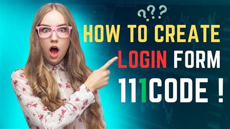 Login Form Using Only Html Form Tag 111code Youtube
