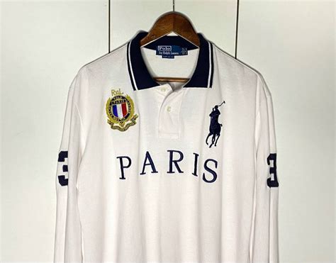 Polo Ralph Lauren Rl Paris Country Polo Long Sleeves White Large Men