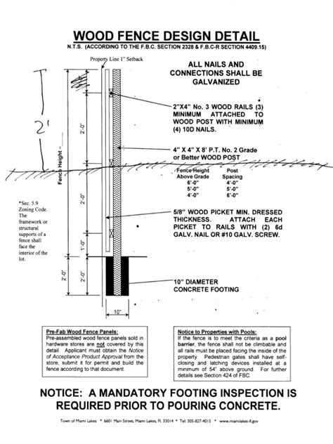 Wood Fence Design Detail Pdf