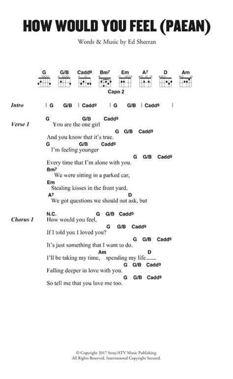 You Know How I Feel Chords Chords And Lyrics