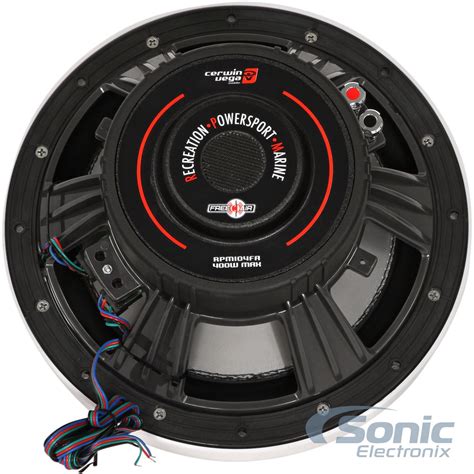 Cerwin Vega Rpm104fa 10 Rpm Series Single 4 Ohm Marine Subwoofer