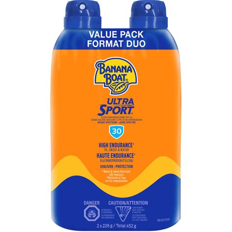 Banana Boat Ultra Sport Sunscreen Spray Spf 30 Twin Pack Ctc Health