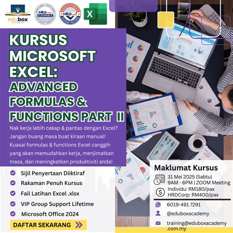 Microsoft Excel Advanced Formulas And Functions Part Ii Edubox Academy