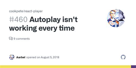 Autoplay Isn T Working Every Time Issue 460 Cookpete React Player