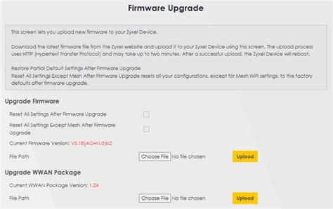 Firmware Upgrade