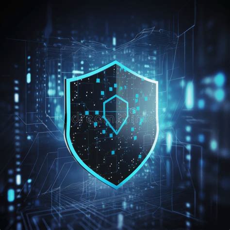 Data Protection Cyber Security Concept Generative Ai Stock Illustration Illustration Of