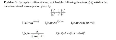 Solved Problem 3 By Explicit Differentiation Which Of The