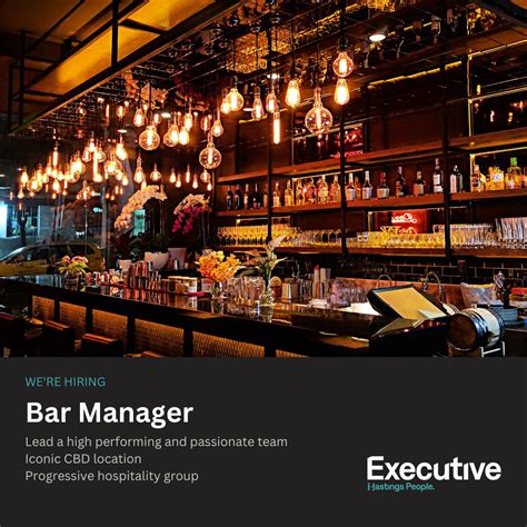 A Great Opportunity To Lead The Beverage Program Of This Iconic Cbd