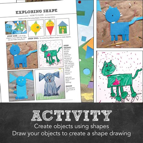 Kindergarten Art Activity Intro To Shape Start Of The Year Lesson