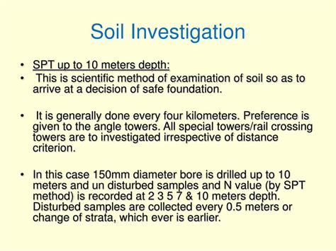 PPT EXECUTION OF SOIL INVESTIGATION AND FOUNDATION PowerPoint Presentation ID