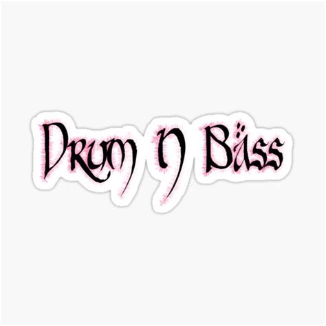 Drum And Bass Logo For The Drum And Bass Lovers Sticker For Sale By Randommagic Redbubble