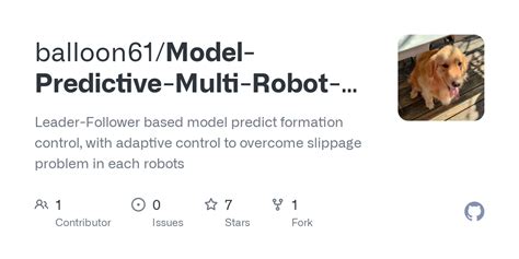 github balloon61 model predictive multi robot formation control with