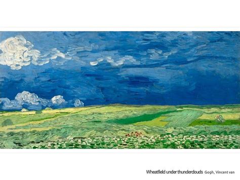 구름 낀 하늘 아래 밀밭 풍경