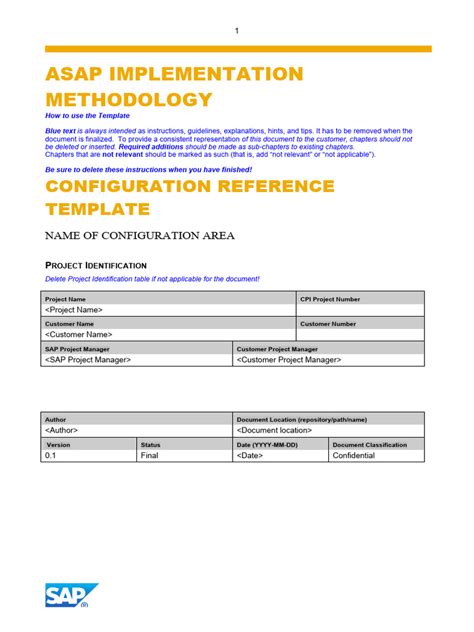 Configuration Reference Template Pdf Documentation Software