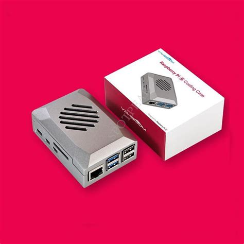 Подходит для корпуса Raspberry Pi 5 Abs Pi5 охлаждающий защитный корпус с ШИМ вентилятором