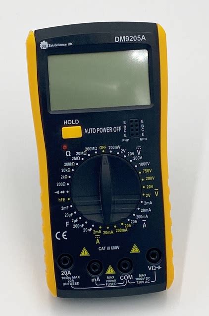 Versatile Handheld Digital Multimeter Eduscience Uk Ltd