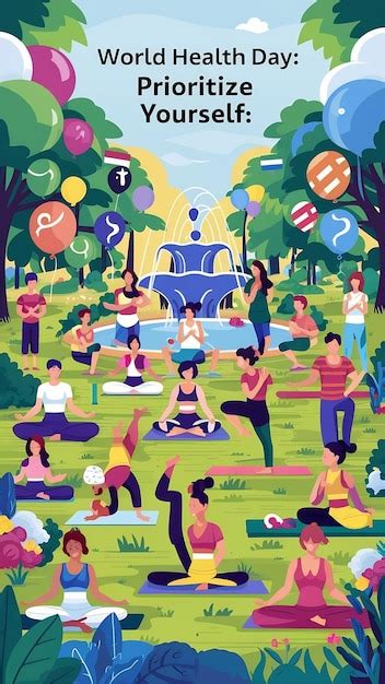 Wellness Practices For Self Care On World Health Day Premium Ai