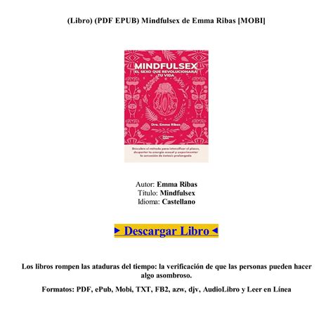 Libro Descargar Mindfulsex De Emma Ribas ~ Mobi~ Pdf Docdroid