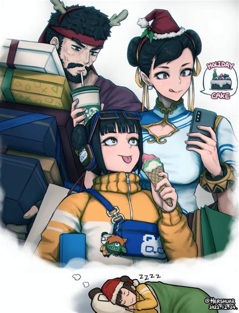 Chun Li Ryu And Li Fen Street Fighter And More Drawn By Hershuar