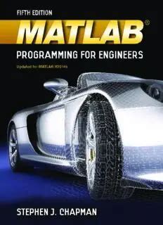 MATLAB Programming For Engineers Th Edition PDF
