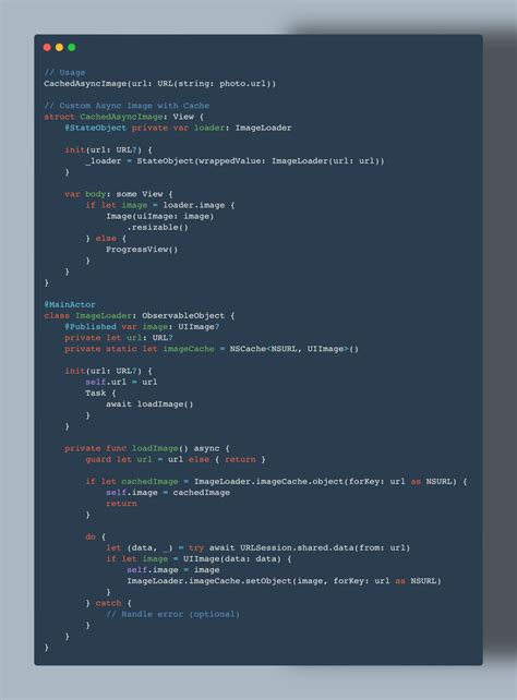 Amish Tufail On Linkedin Ios Async Caching Swift Swiftui Development
