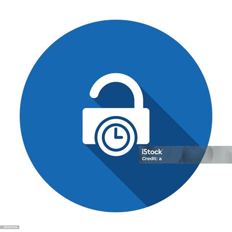 지연 잠금 자물쇠 암호 보호 보안 시간 아이콘입니다 벡터 일러스트 레이 션 아이콘에 대한 스톡 벡터 아트 및 기타 이미지 아이콘 0명 닫은 Istock